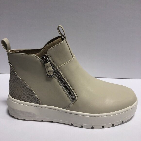 Vionic | Shoes | Vionic Womens Brinkley Cream Ankle Booties Size 65m ...